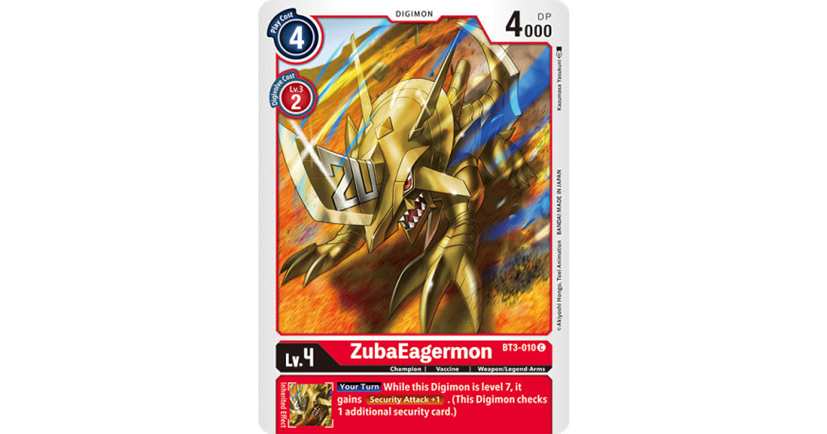 BT3-010 C ZubaEagermon Digimon