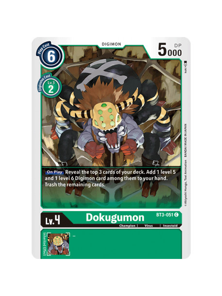 BT3-051 C Dokugumon Digimon