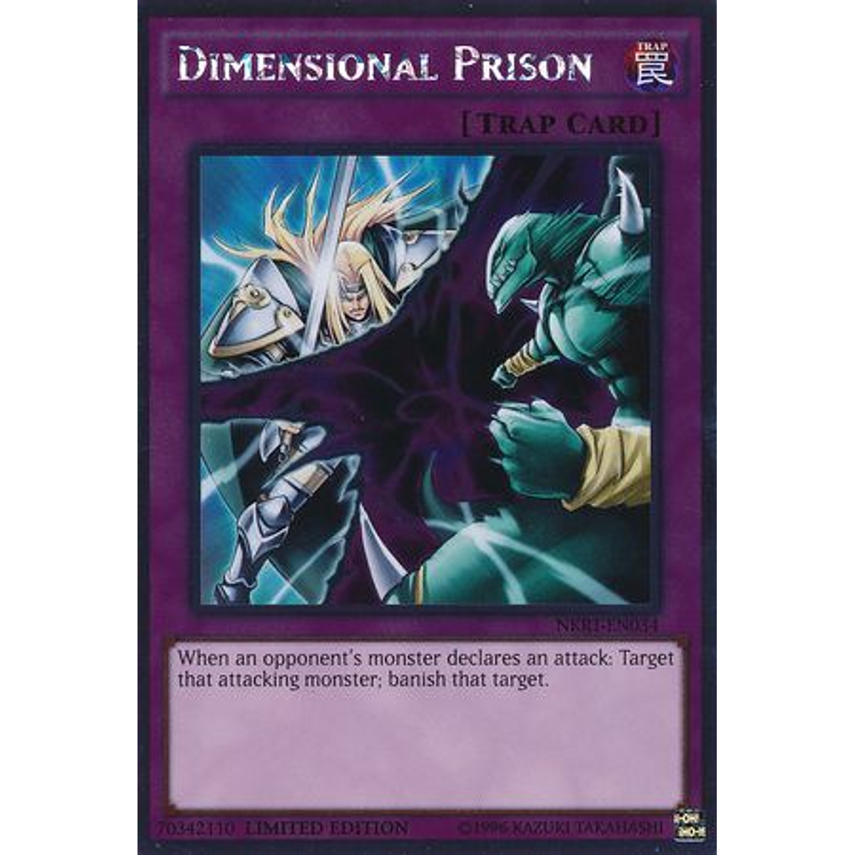 Dimensional Prison - NKRT-EN034 - Platinum Rare 1st Edition