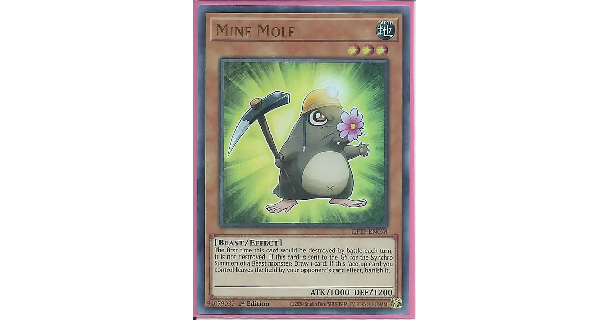 Mine Mole - GFTP-EN078 - Ultra Rare 1st Edition