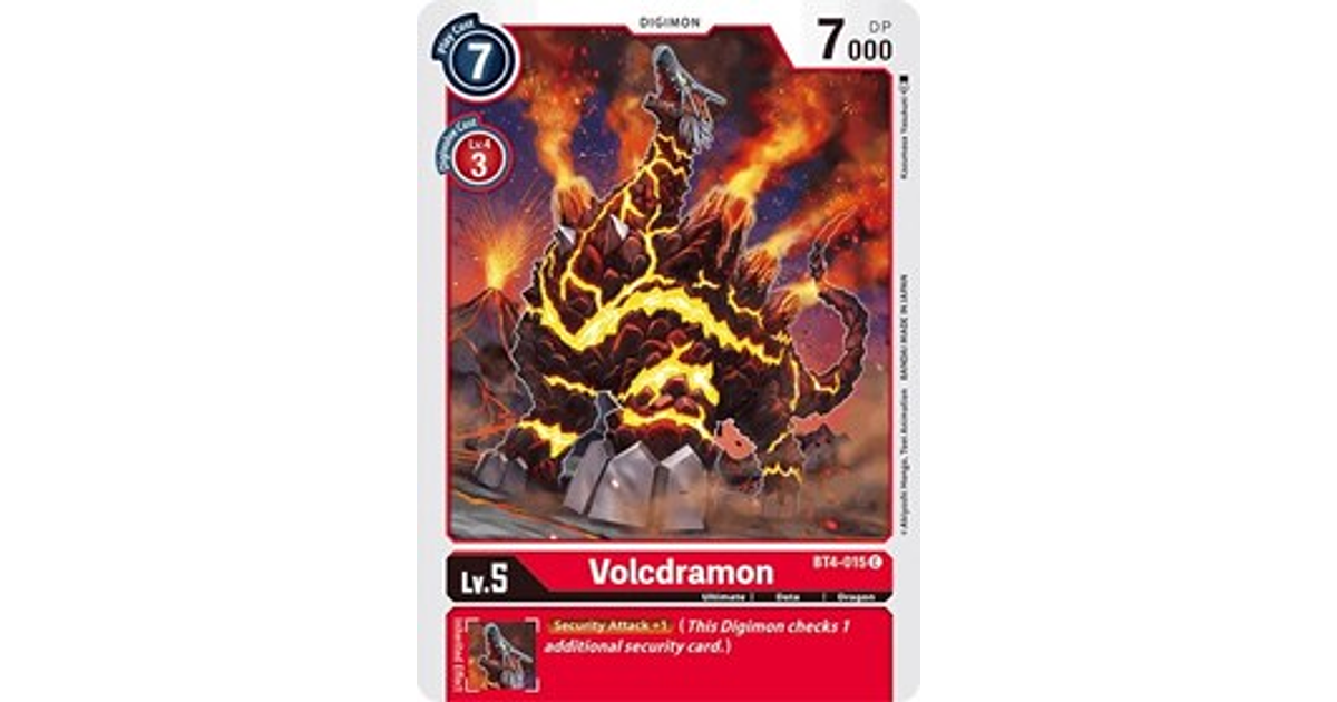 BT4-015 C Volcdramon Digimon