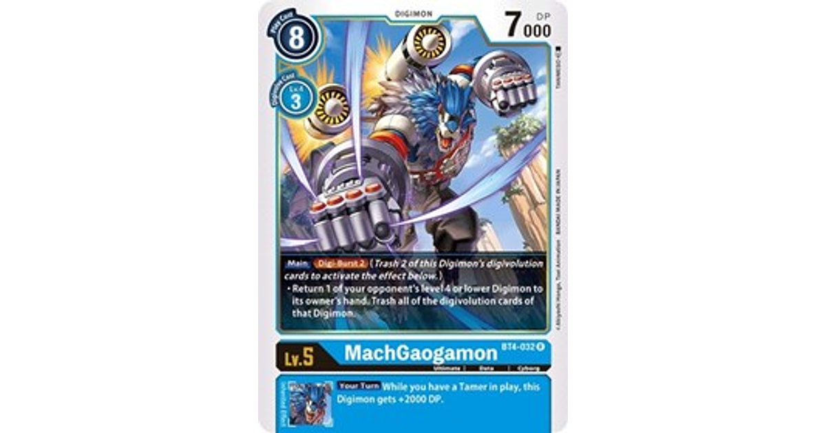 BT4-032 R MachGaogamon Digimon