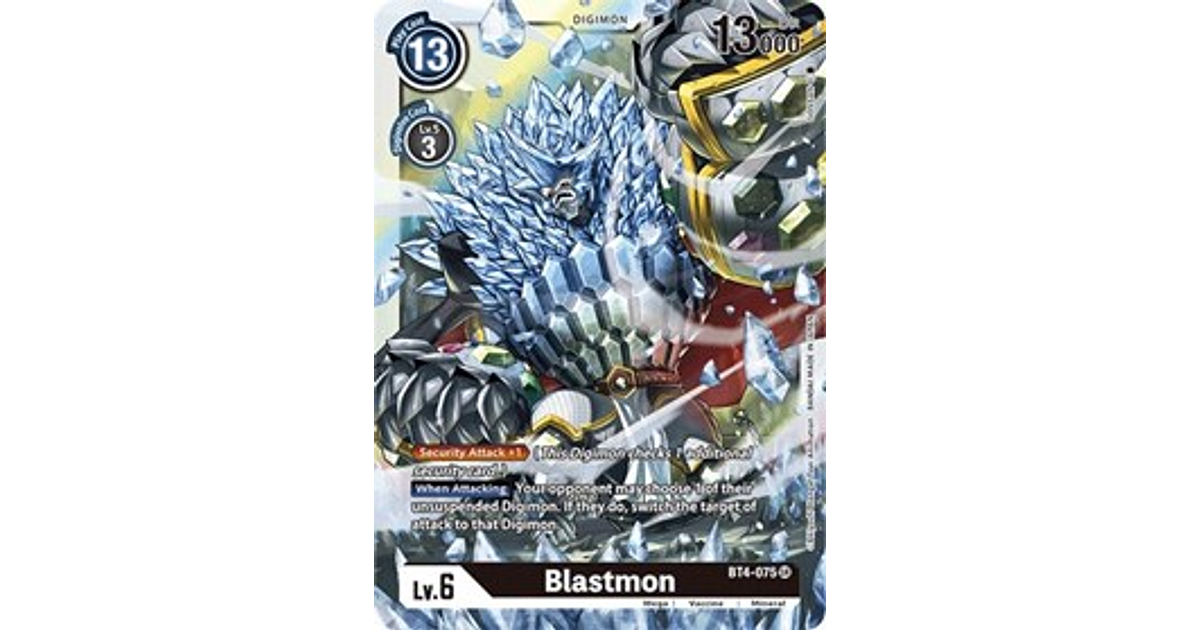 BT4-075 SR Blastmon Digimon