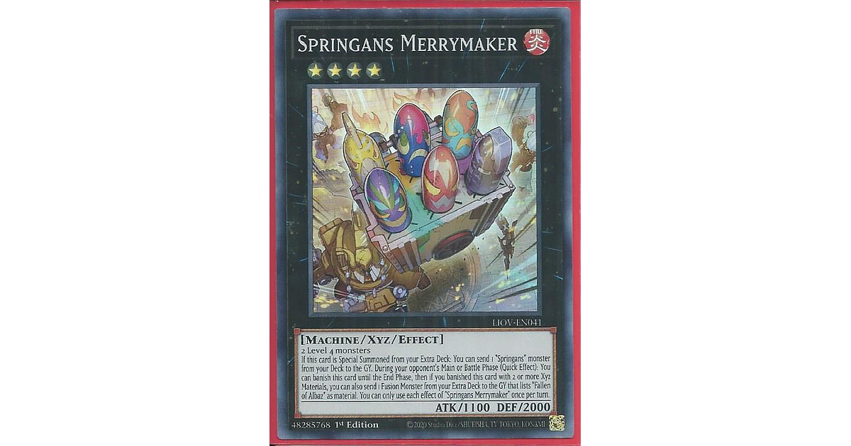Springans Merrymaker - LIOV-EN041 - Super Rare 1st Edition