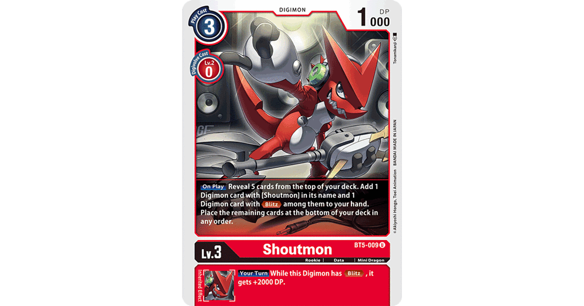 BT5-009 U Shoutmon (Digimon)