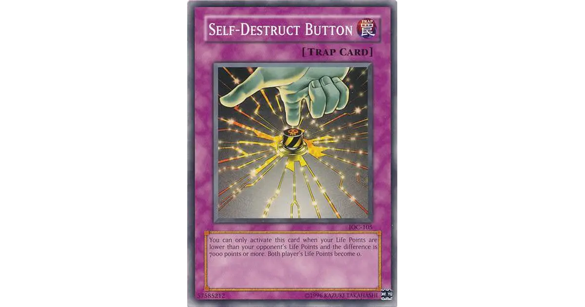 Self-Destruct Button - IOC-105 - Common Unlimited
