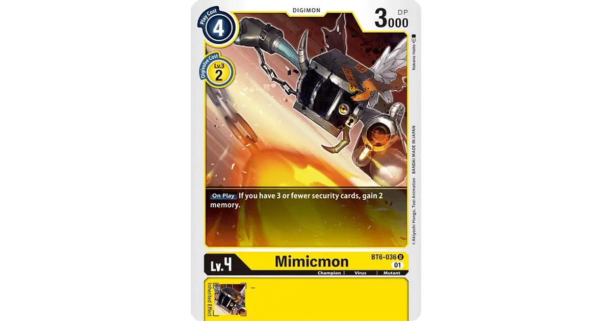 BT6-036 U Mimicmon