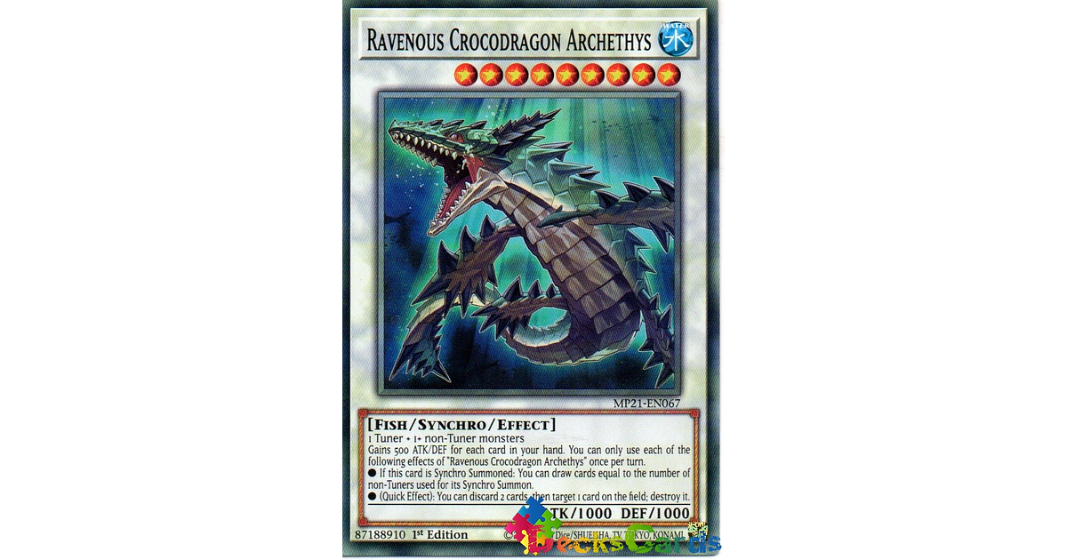 Ravenous Crocodragon Archethys - MP21-EN067 - Common 1st ...