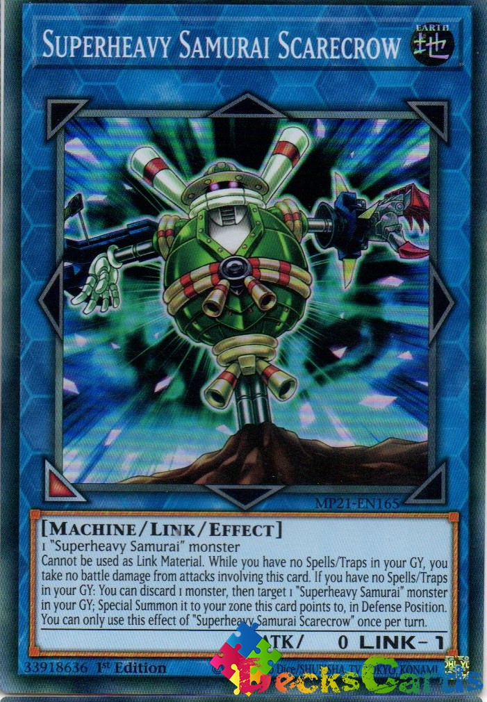 Superheavy Samurai Scarecrow - MP21-EN165 - Super Rare 1s...