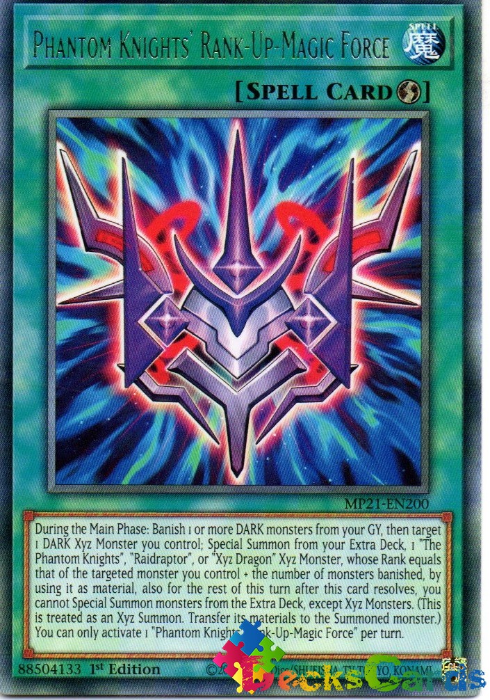 Phantom Knights' Rank-Up-Magic Force - MP21-EN200 - Rare ...