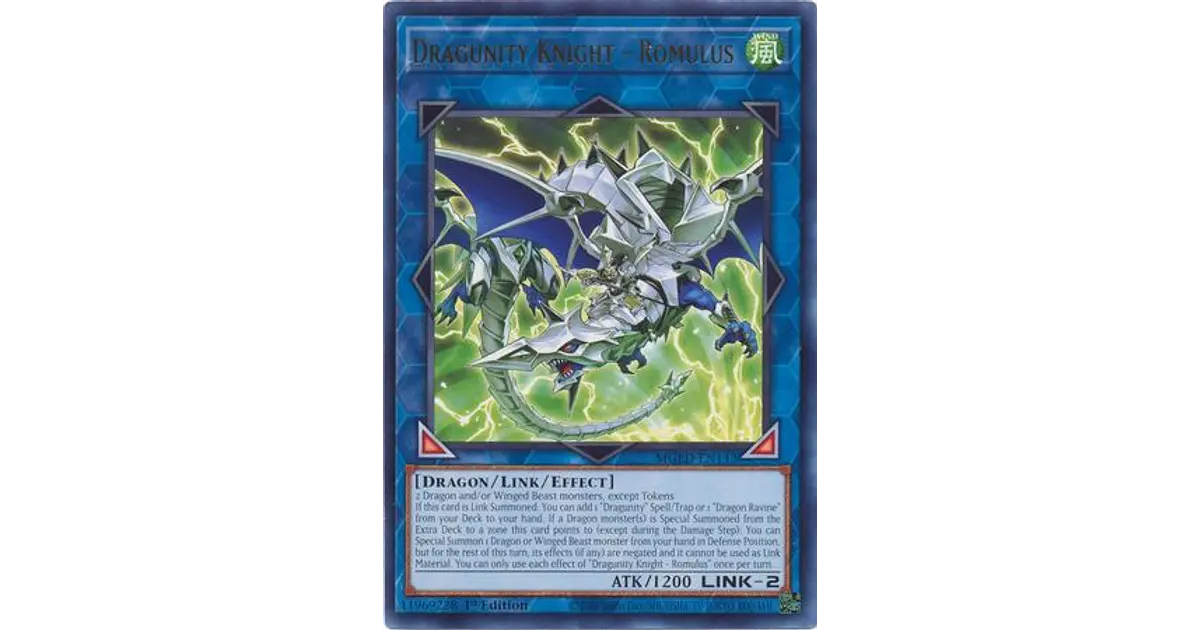 Dragunity Knight - Romulus - MGED-EN142 - Rare 1st Edition