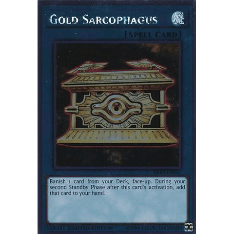 Gold Sarcophagus - NKRT-EN041 - Platinum Rare 1st Edition