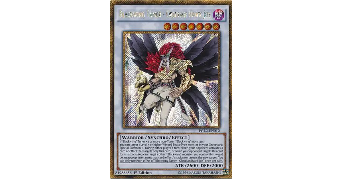 Blackwing Tamer - Obsidian Hawk Joe - PGL2-EN012 - Gold S...