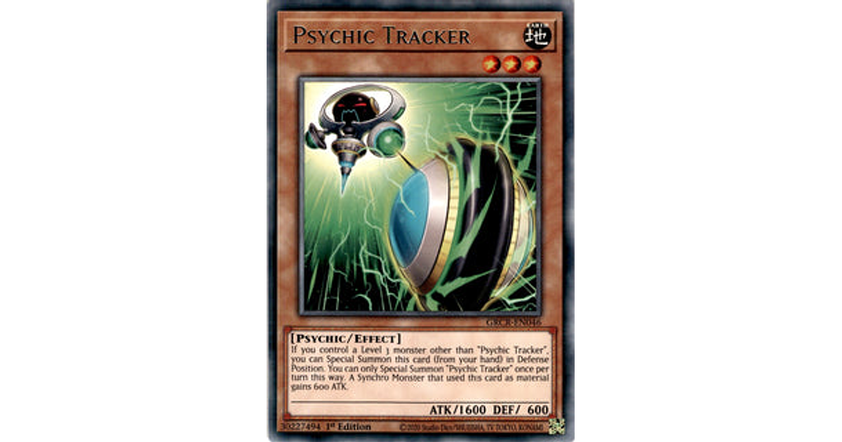 Psychic Tracker - GRCR-EN046 - Rare 1st Edition