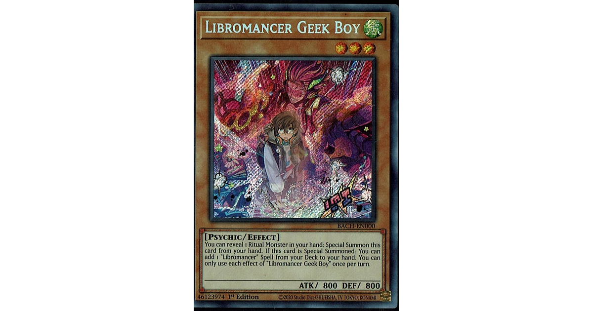 Libromancer Geek Boy - BACH-EN000 - Secret Rare 1st Edition