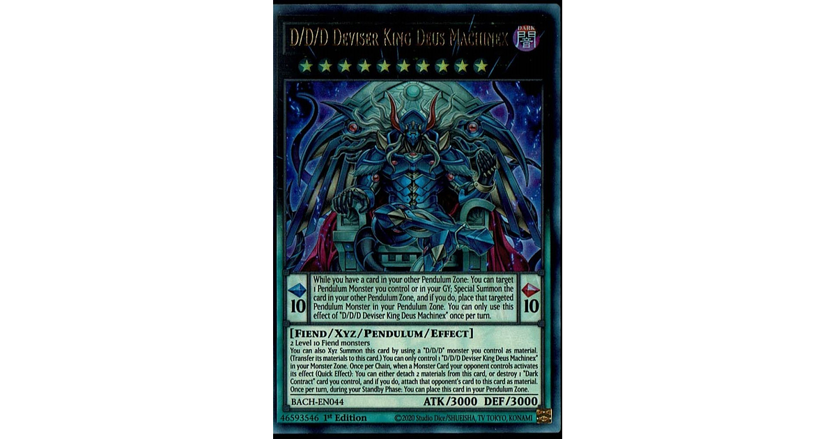 D/D/D Deviser King Deus Machinex - BACH-EN044 - Ultra Rar...