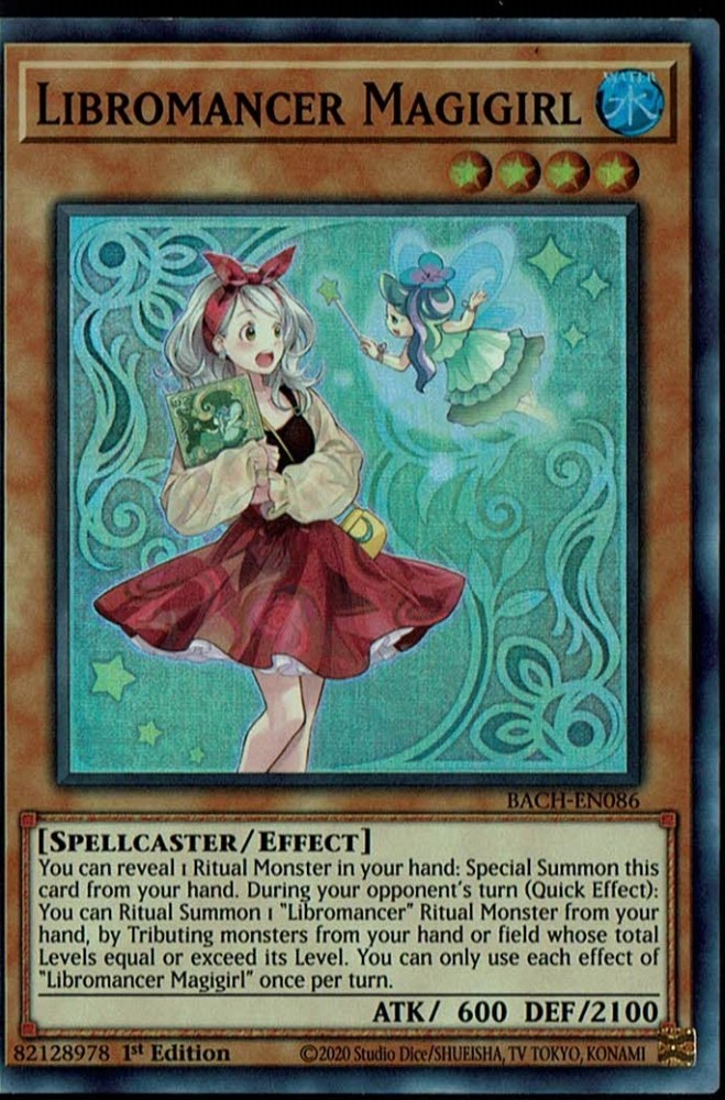Libromancer Magigirl - BACH-EN086 - Super Rare 1st Edition