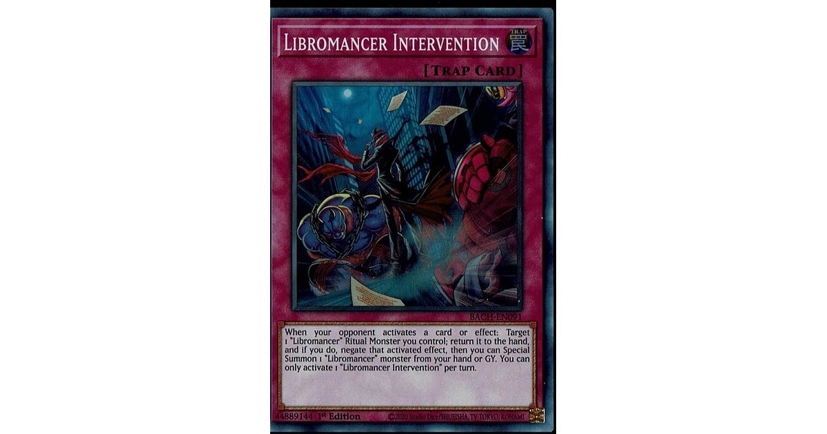Libromancer Intervention - BACH-EN091 - Super Rare 1st Ed...