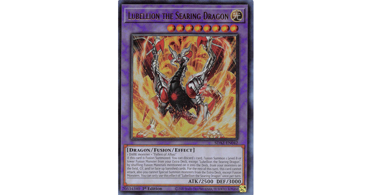 Lubellion the Searing Dragon - SDAZ-EN042 - Ultra Rare 1s...