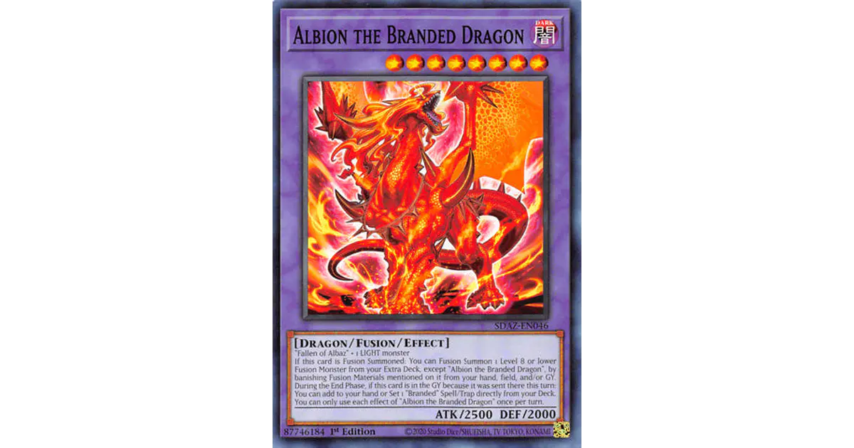 Albion the Branded Dragon - SDAZ-EN046 - Common 1st Edition
