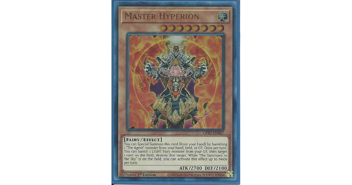 Master Hyperion - GFP2-EN047 - Ultra Rare 1st Edition