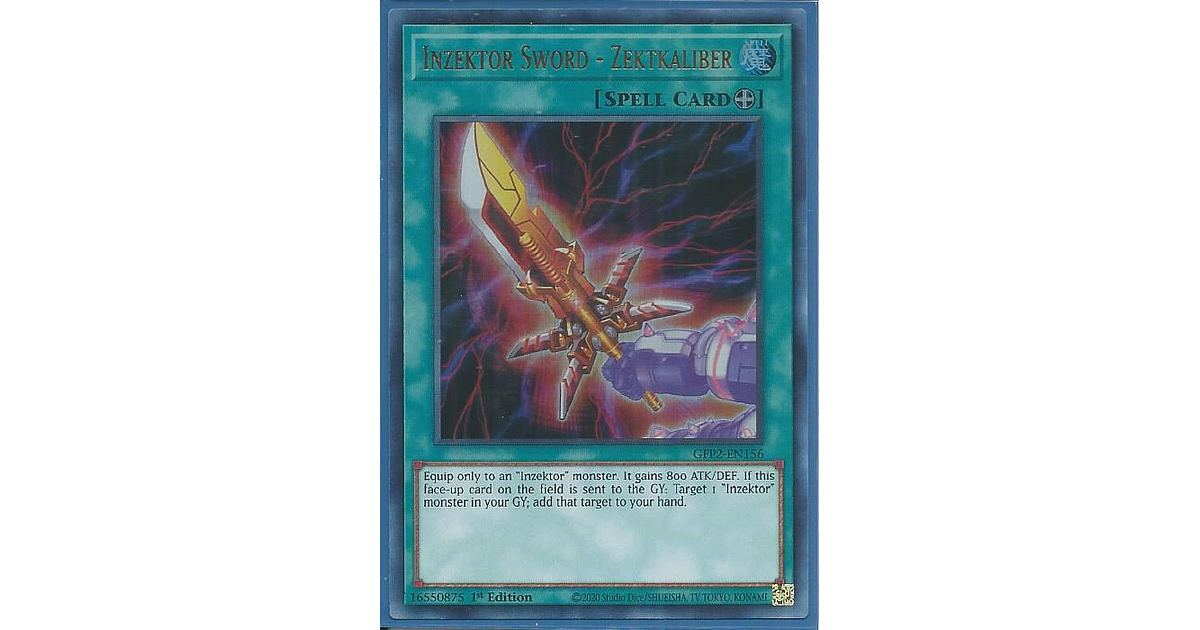 Inzektor Sword - Zektkaliber - GFP2-EN156 - Ultra Rare 1s...