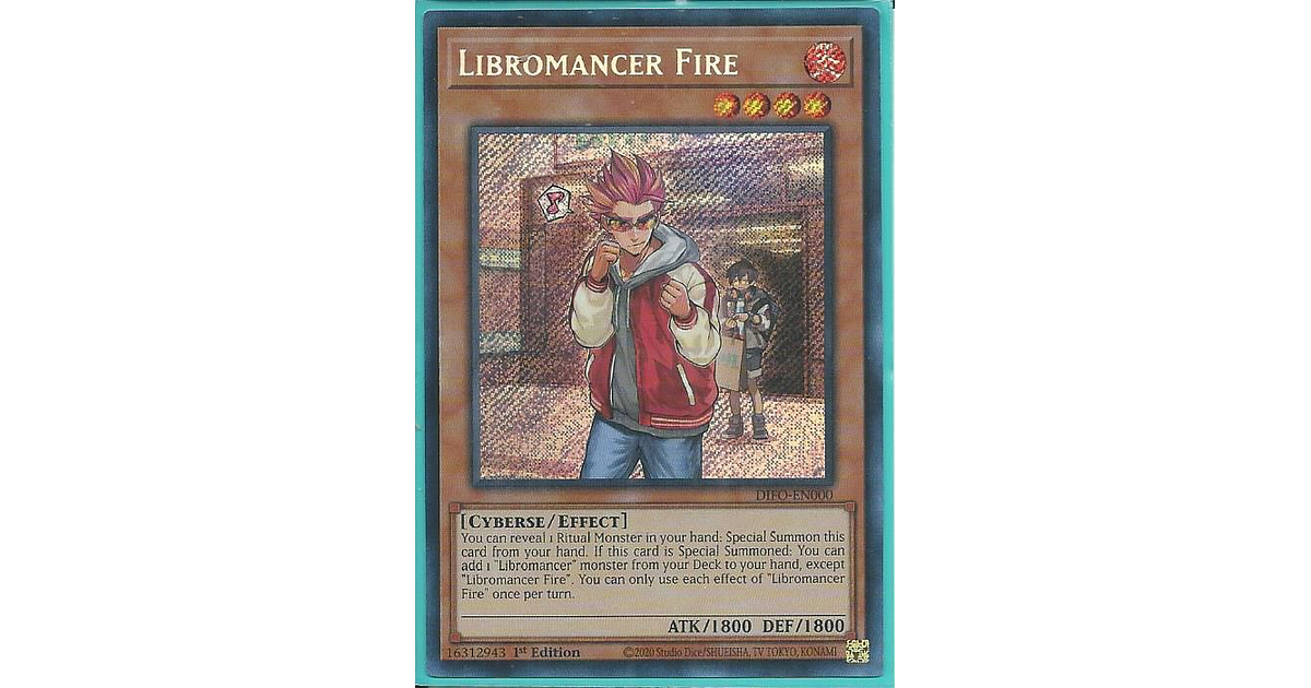 Libromancer Fire - DIFO-EN000 - Secret Rare 1st Edition