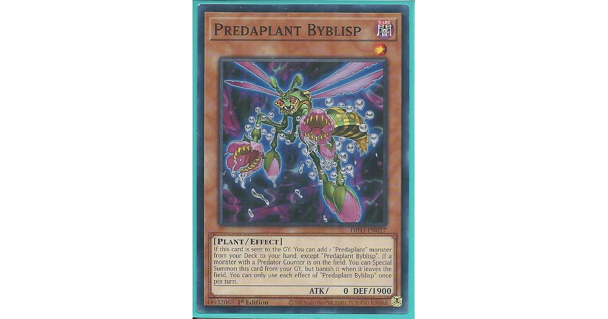 Predaplant Byblisp - DIFO-EN017 - Common 1st Edition