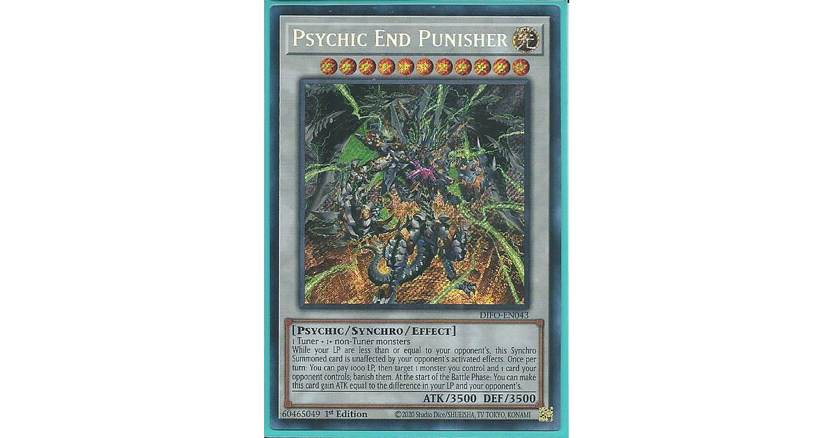 Psychic End Punisher - DIFO-EN043 - Secret Rare 1st Edition