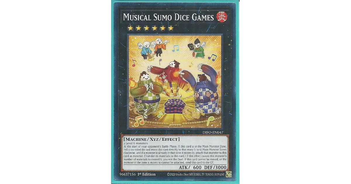 Musical Sumo Dice Games - DIFO-EN047 - Common 1st Edition