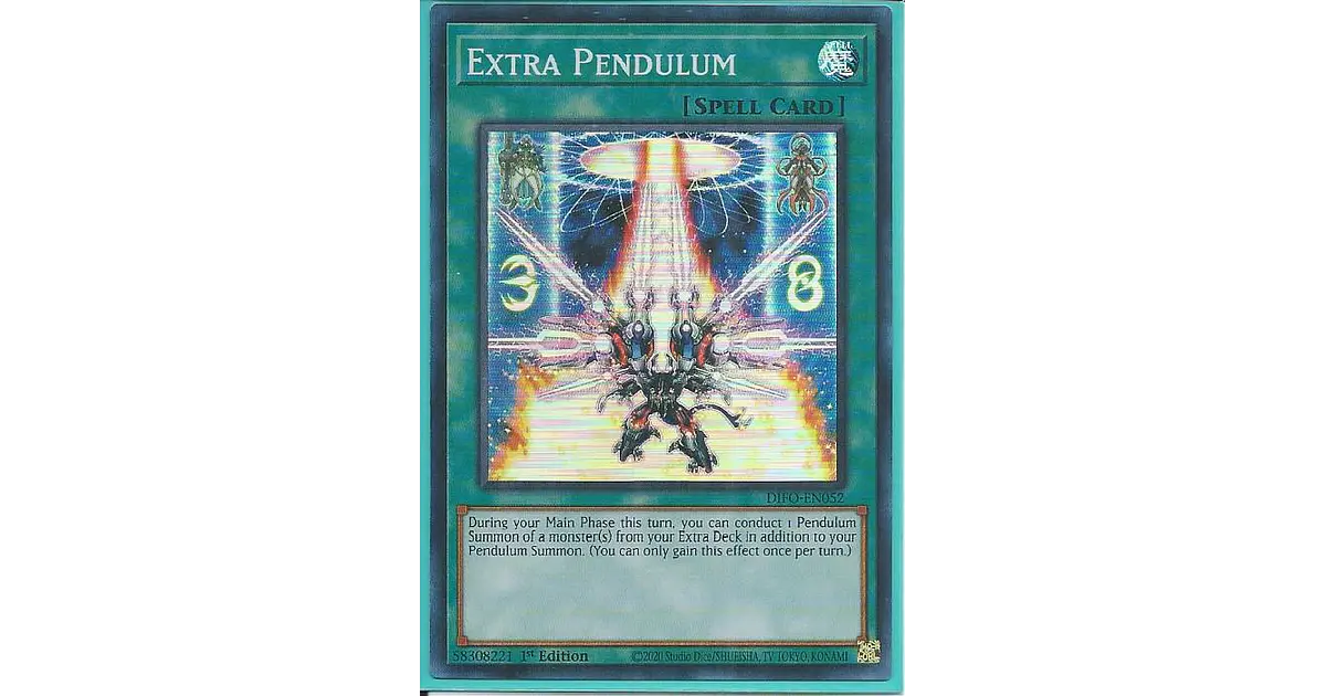 Extra Pendulum - DIFO-EN052 - Super Rare 1st Edition