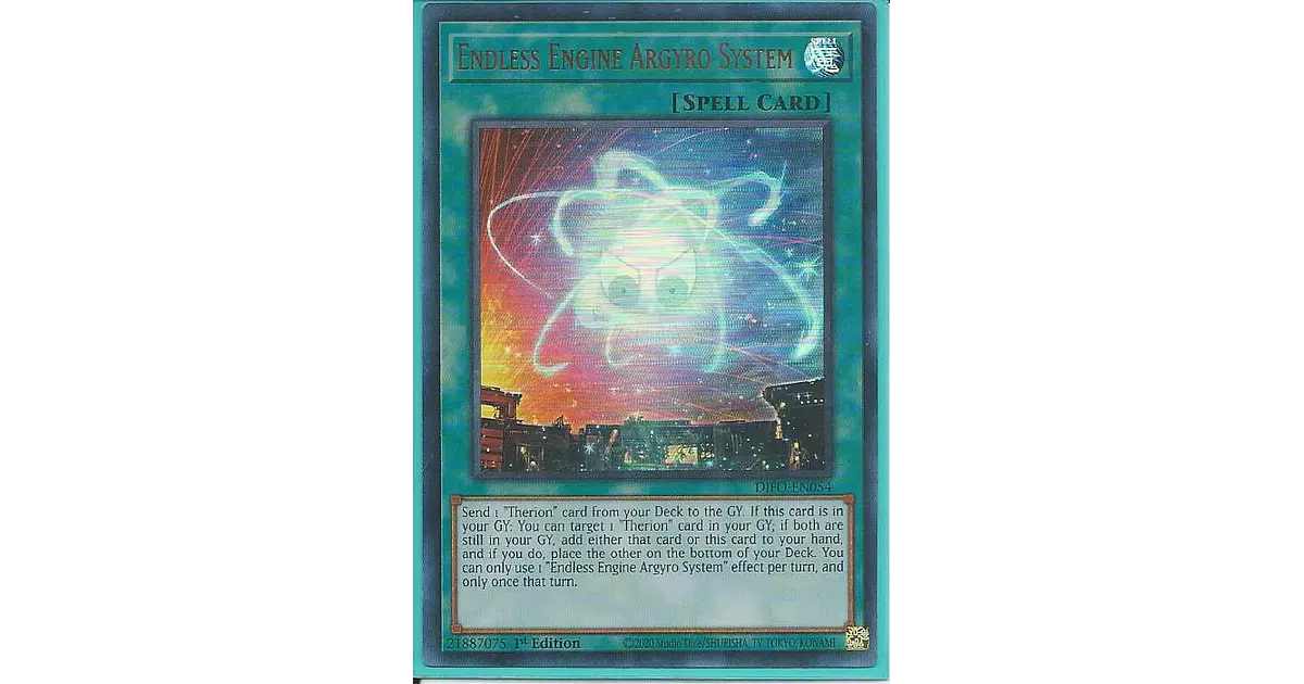 Endless Engine Argyro System - DIFO-EN054 - Ultra Rare 1s...