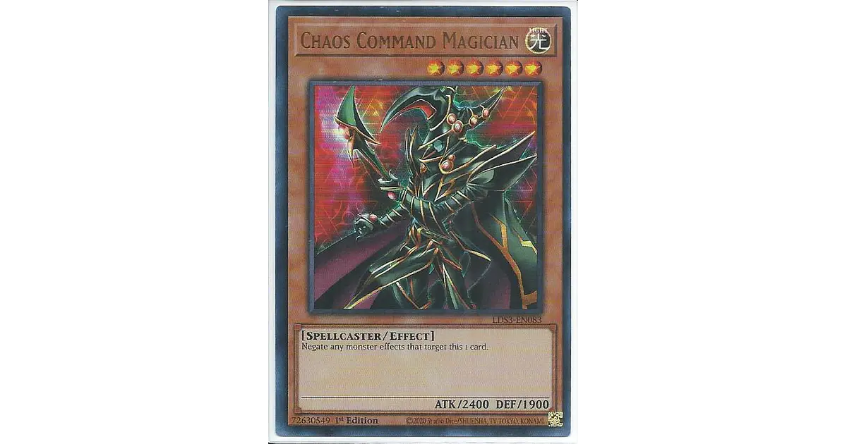 Chaos Command Magician (Red) - LDS3-EN083 - Ultra Rare 1s...