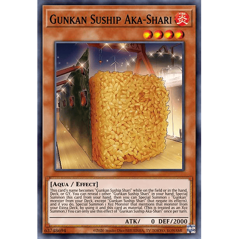 Gunkan Suship Shari Red - POTE-EN026 - Common 1st Edition