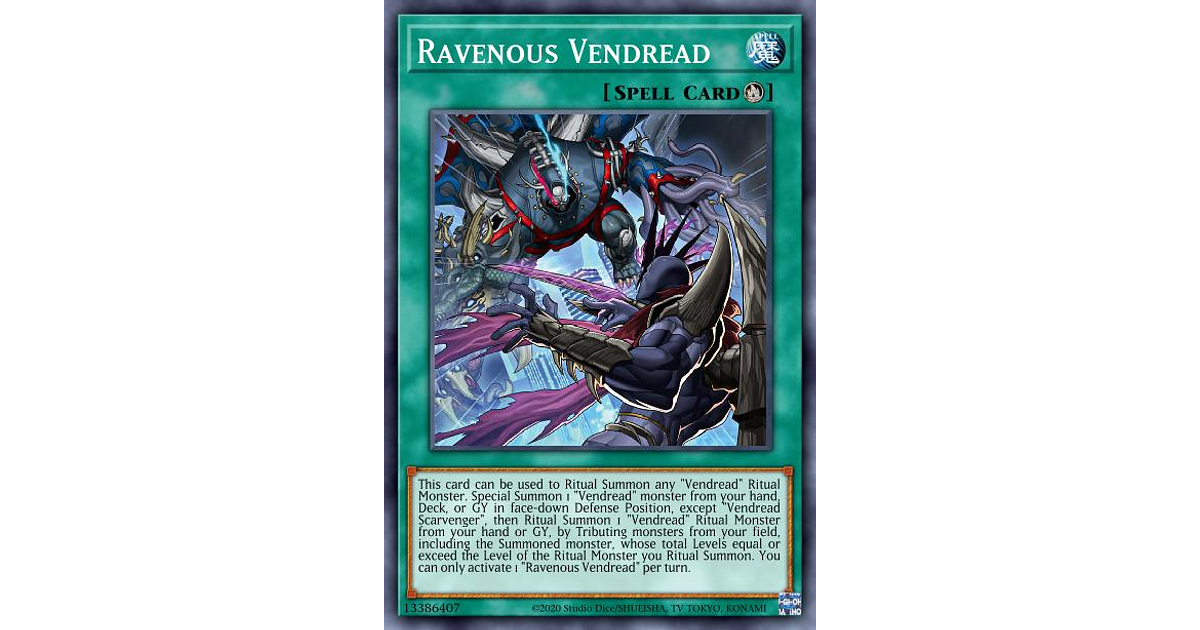Ravenous Vendread - POTE-EN064 - Common 1st Edition