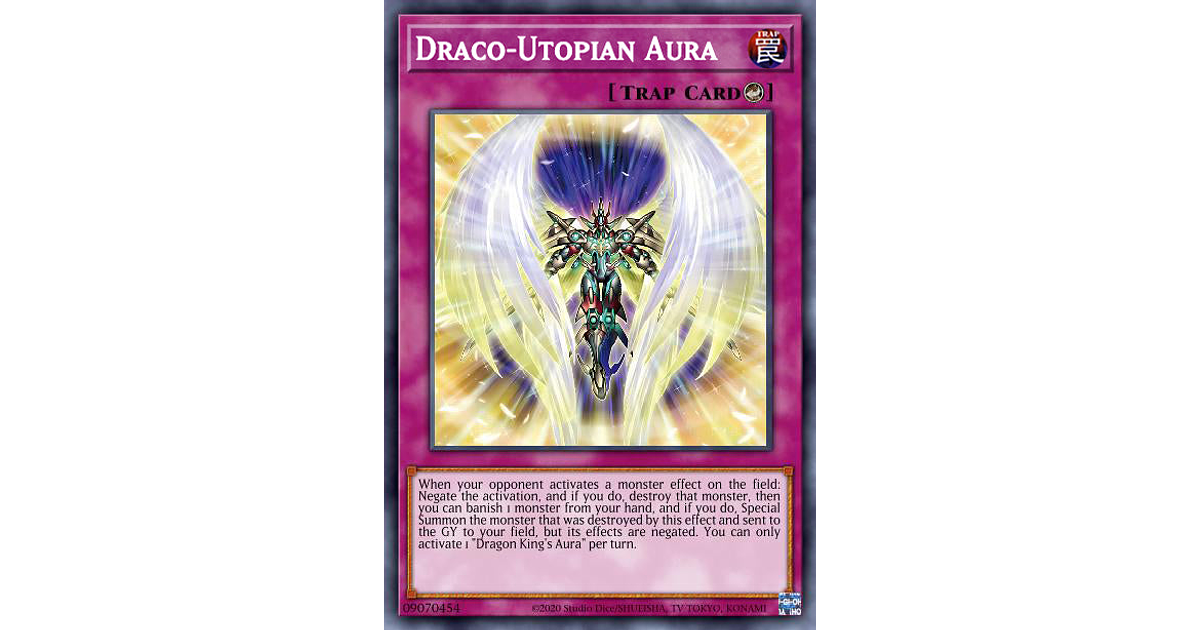 Draco-Utopian Aura - POTE-EN079 - Secret Rare 1st Edition