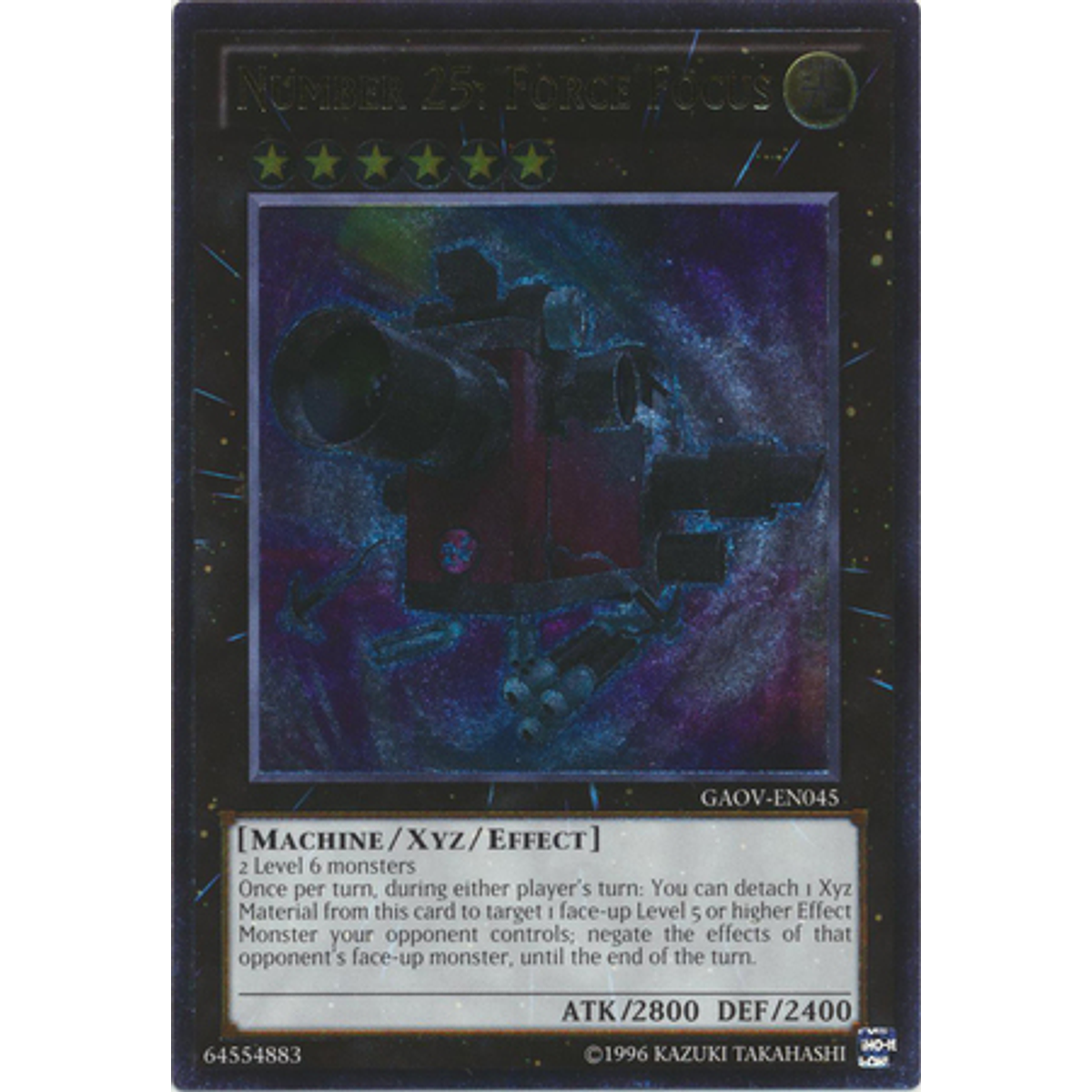 Number 25: Force Focus - GAOV-EN045 - Ultra Rare Unlimited