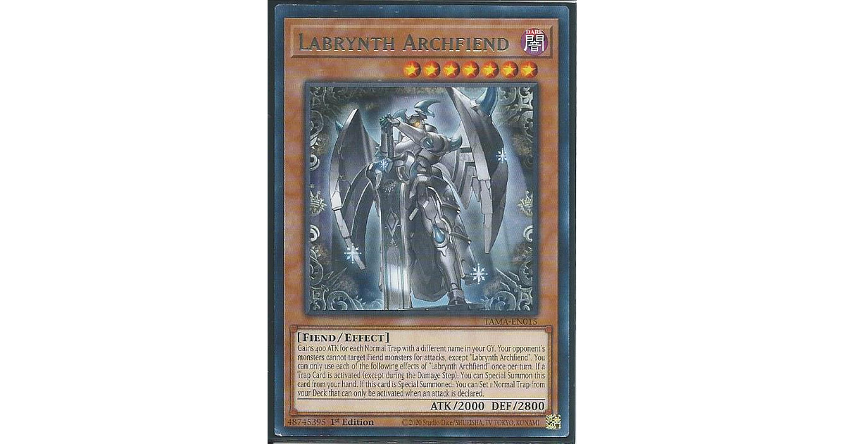 Labrynth Archfiend - TAMA-EN015 - Rare 1st Edition