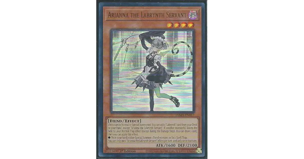 Arianna the Labrynth Servant - TAMA-EN017 - Ultra Rare 1s...