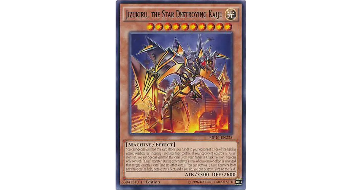 Jizukiru, the Star Destroying Kaiju - MP16-EN235 - Rare 1...