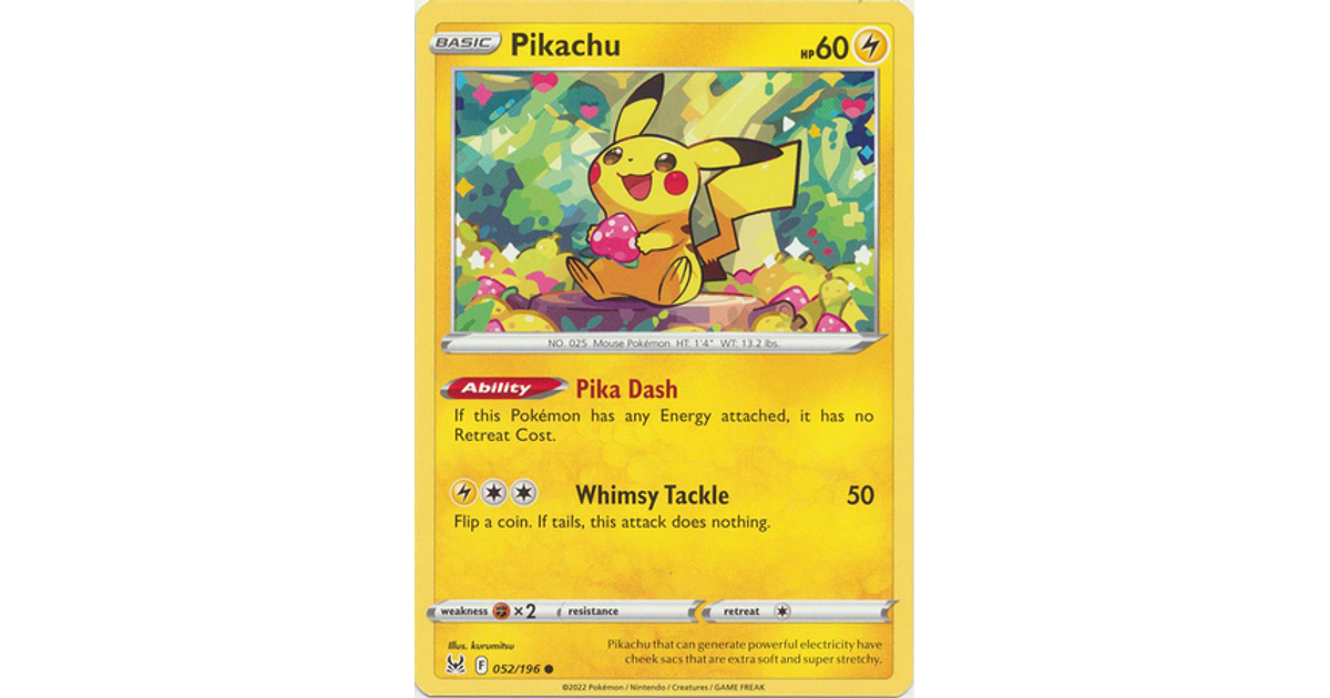 Pikachu - 052/196 - Common