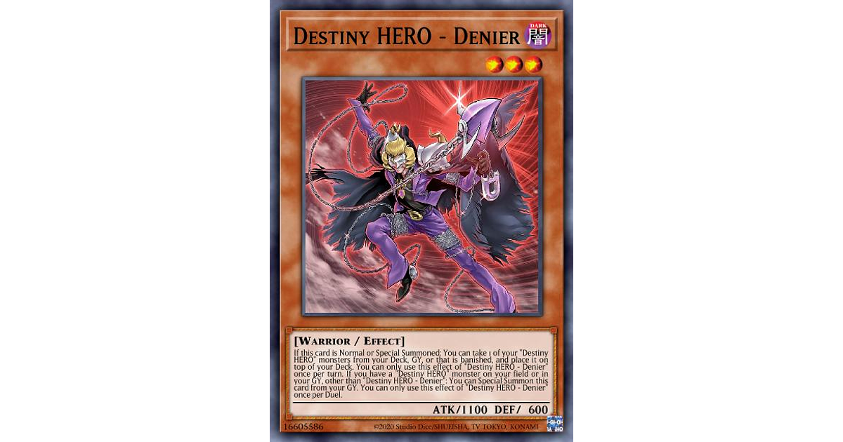 Destiny HERO - Denier - MP22-EN199 - Common 1st Edition
