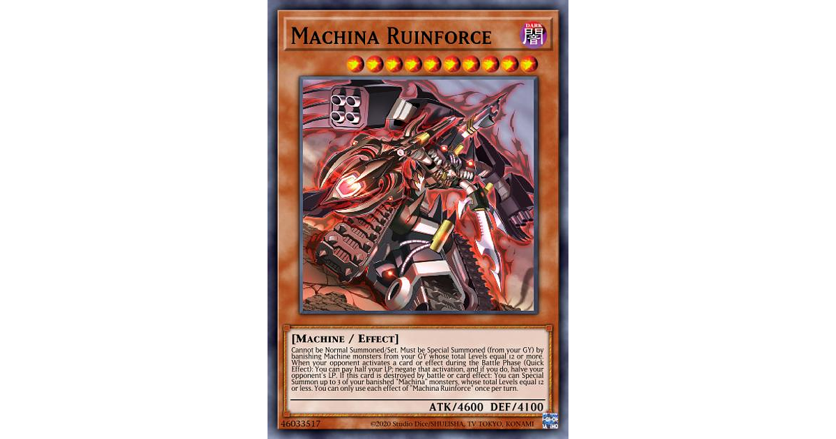Machina Ruinforce - MP22-EN203 - Super Rare 1st Edition