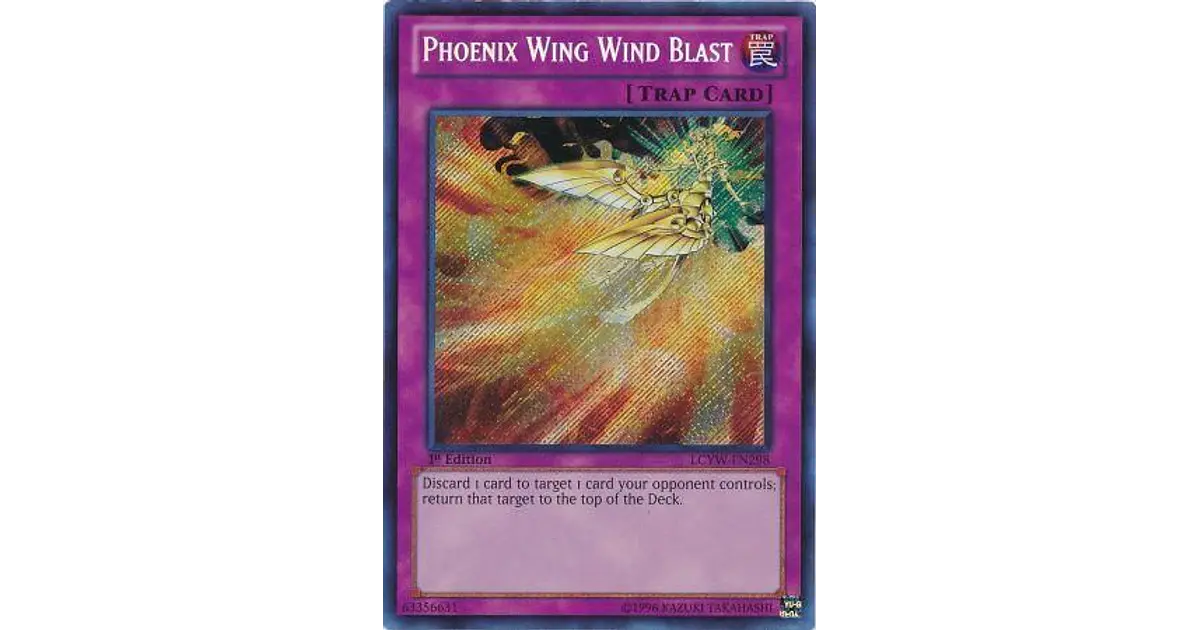 Phoenix Wing Wind Blast - LCYW-EN298 - Secret Rare 1st Ed...