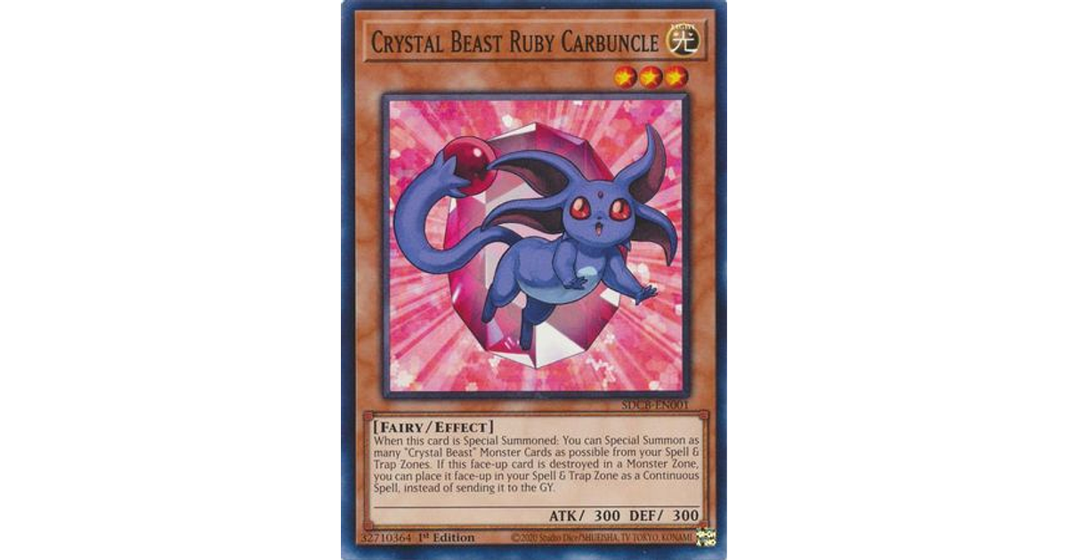 Crystal Beast Ruby Carbuncle - SDCB-EN001 - Common 1st Ed...
