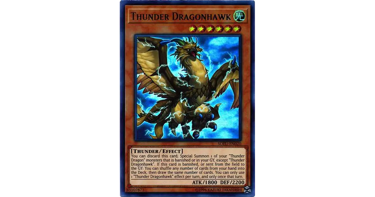Thunder Dragonhawk - SOFU-EN020 - Ultra Rare Unlimited