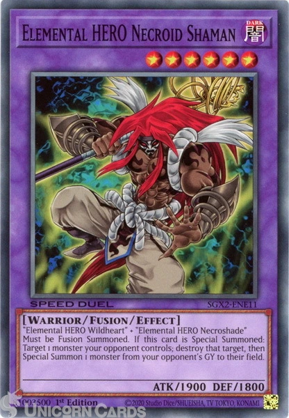 Elemental HERO Necroid Shaman - SGX2-ENE11 - Common 1st E...