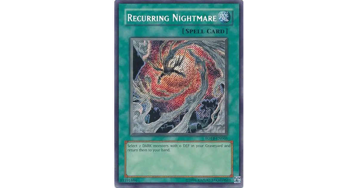 Recurring Nightmare - FOTB-EN066 - Secret Rare Unlimited