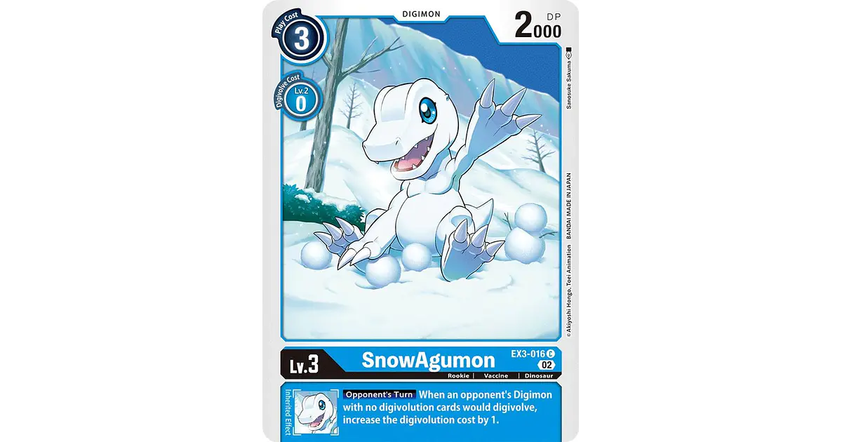EX3-016 C SnowAgumon