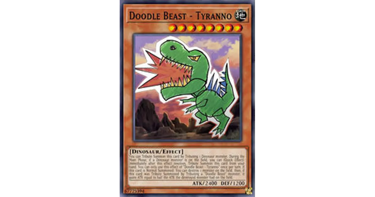 Doodle Beast - Tyranno - BLCR-EN033 - Secret Rare 1st Edi...